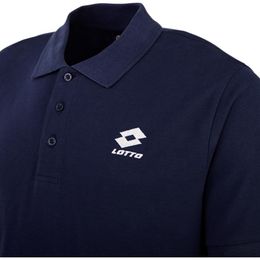 Lotto Herren Poloshirt, blau, Gr. XXL, unifarben, 100% Cotton, Shirts, - in hochwertiger Baumwoll-Piqu&eacute; Qualit&auml;t