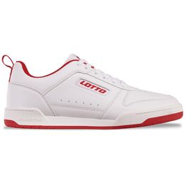 Lotto Damen Sneaker, Gr. 40, rot, Kunstfaser, Synthetik, Schuhe, - mit wertig eingelassenem Weblogo
