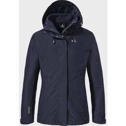 Sch&ouml;ffel SCH&Ouml;FFEL Damen Doppeljacke "3in1 Jacket Style Okere WMS", blau, Gr. 36, Aussenjacke Oberstoff : 100% Polyester (Membran: Polyurethan) Futter : 100%