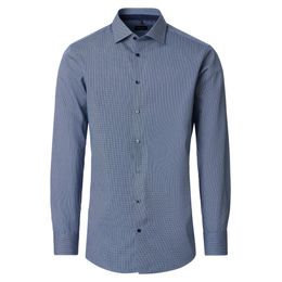 Businesshemd Venti "Venti Businesshemd Print", Herren, Gr. 39, Normalgr&ouml;&szlig;en, blau, 100% Baumwolle, bedruckt, schmal, Hemden