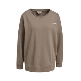 Smith & Soul Sweatshirt SMITH & SOUL, Damen, Gr. L, taupe, Sweatware, Obermaterial: 70% Baumwolle, 20% Modal, 10% Polyester, bedruckt, oversize h&uuml;ftbedeckend, Rundhals, angesetztes B&uuml;ndchen, Sweatshirts Sweatshirt, im Oversized Fit, Print