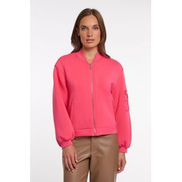 Rino & Pelle RINO & PELLE Damen Blouson "NOON"pink punch, Gr. 42, unifarben, Satin, Obermaterial: 78% Viskose, 15% Polyamid, 7% Elasthan. Futter: 100% Polyester,