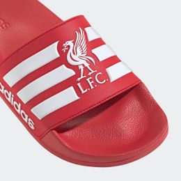 Herren Badesandale "ADILETTE SHOWER FC LIVERPOOL BADESCHLAPPEN", adidas Sportswear, Gr. 50, wei&szlig;, Synthetik, Schuhe, Badelatschen