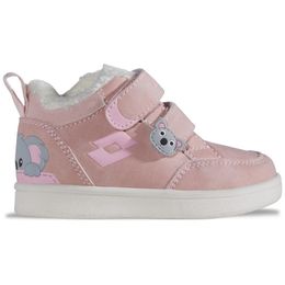 Sneaker Lotto, Damen, Gr. 22, dunkelrose, rose, Synthetik, Textil, mehrfarbig, Schuhe Sneaker, - in kindgerechter Passform