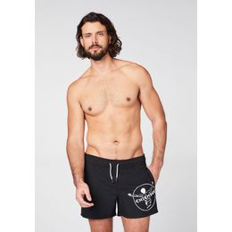 Chiemsee Herren Badeshorts, schwarz, Gr. L, 100% Polyester, Badehosen
