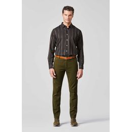MEYER Herren Chinos "Bonn", gr&uuml;n, Gr. 26, unifarben, 98% Baumwolle, 2% Elasthan, Hosen