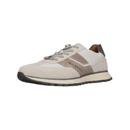 Bugatti Herren Sneaker "Bugatti Sneaker Leder", Gr. 45grau, wei&szlig;, Leder, Schuhe