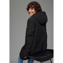 Funktionsjacke Polarino, Damen, Gr. 44, schwarz, Web, Obermaterial: 100% Polyester. Futter: 100% Polyester. Wattierung: 100% Polyester, unifarben, normal, mit Knopf,verstellbar Rippb&uuml;ndchen mit Druckknopf, Jacken Funktionsjacke, W&auml;rmend, winddicht, wasserabweisend, &Uuml;bergangsjacke