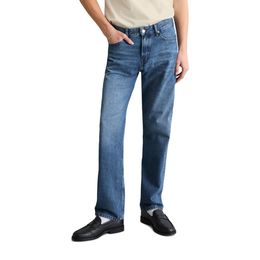 Marc O'Polo Herren Relax-fit-Jeans "aus reiner Bio-Baumwolle"medium blau, Gr. 30, MARC O'POLO DENIM, unifarben, Obermaterial: 100% Baumwolle, Jeans