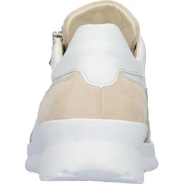 Waldl&auml;ufer WALDL&Auml;UFER Damen Sneaker "K-SUNNY", Gr. 4, beige, Nappaleder, Textil, Veloursleder, metallic, unifarben mit Farbeinsatz, Schuhe, Schn&uuml;rschuh,
