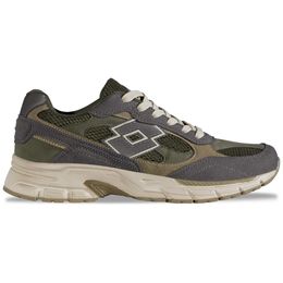 Lotto Damen Sneaker, Gr. 43, gr&uuml;n, Kunstfaser, Synthetik, mehrfarbig, Schuhe, - mit Flexkerben f&uuml;r nat&uuml;rlichen Bewegungsablauf