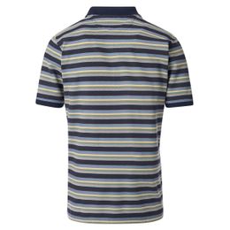 Casamoda Herren Poloshirt "Casamoda Polo-Shirt gestreift", blau, Gr. L, 50% Baumwolle, 50% Polyester, Shirts