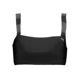 Puma Damen Bandeau-Bikini-Top "Puma SWIM WOMEN BANDEAU TOP", schwarz, Gr. S, Obermaterial: 80% Polyamid, 20% Elasthan, Bikini-Oberteile, breite,