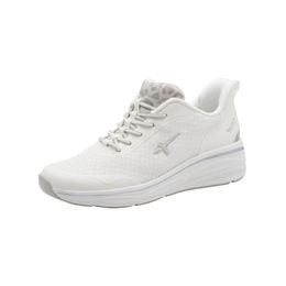 Tamaris Damen Sneaker "Tamaris Sneaker Lederimitat/Textil", Gr. 42wei&szlig; kombi, Lederimitat, Textil, Schuhe