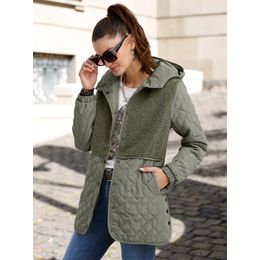 Classic Basics Damen Steppjacke, gr&uuml;n, Gr. 48, unifarben, 100% Polyester, Besatz:100% Polyester, Wattierung:100% Polyester, Jacken
