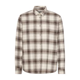 Herren Langarm-Poloshirt "Clean Cut Copenhagen Dylan Checked Flannel Shirt"ecru braun, Gr. M, Clean Cut Copenhagen, kariert, 100% Baumwolle, Shirts