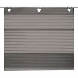 Magnetrollo Home Wohnideen, B:100cm H:130cm, grau, Obermaterial: 100% Polyester, Raffrollos, "TURIN"