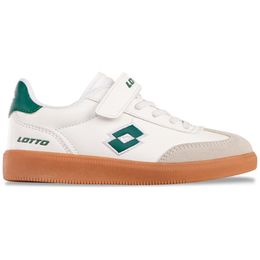 Lotto Kinder Sneaker, Gr. 32, gr&uuml;n, Synthetik, clean, Schuhe, - ohne Schn&uuml;ren: Elastiksenkel & Klettverschluss