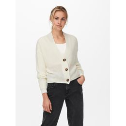 Only Damen Strickjacke "ONLCAROL NICE L/S CARDIGAN KNT NOOS", gr&uuml;n, Gr. XL, unifarben, Strick, Obermaterial: 100% Polyacryl, Strickjacken,