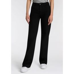 MAC Damen Weite Jeans "WIDE", schwarz, Gr. 34, Denim/Jeans, Obermaterial: 89% Baumwolle, 8% Polyester, 3% Elasthan, Jeans