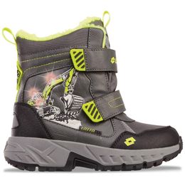 Lotto M&auml;dchen Klettboot, Gr. 29, gelb, Synthetik, Schuhe, - mit Print und LEDs an der Au&szlig;enseite