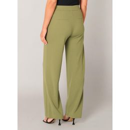 Base Level Damen Treggings "Yarah"gr&uuml;n, Gr. 48, unifarben, Web, Obermaterial: 97% Polyester, 3% Elasthan, Hosen, mit elastischem Bund