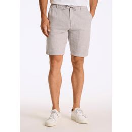 LINDBERGH Herren Shorts "Leinenshorts Relaxed Fit", grau, Gr. S, Obermaterial: 55% Baumwolle, 45% Leinen, Hosen