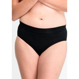 Speidel Damen Midislip "Bio Cotton plus", Gr. 40, schwarz, Single Jersey, Obermaterial: 92% Baumwolle, 8% Elasthan, leicht transparent, unifarben,