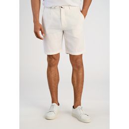 LINDBERGH Herren Shorts "Leinenshorts Relaxed Fit", wei&szlig;, Gr. L, Obermaterial: 55% Baumwolle, 45% Leinen, Hosen
