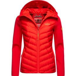 Navahoo Damen Outdoorjacke "Nimm Mich Mit", rot, Gr. M, Obermaterial: 100% Polyester; Obermaterial &Auml;rmel: 68% Viskose, 27% Polyamid, 5% Elasthan;