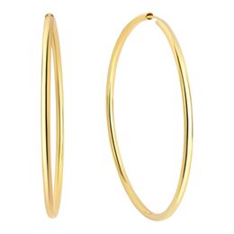 Firetti Damen Paar Creolen "Schmuck Geschenk Silber 925 Basic 2 mm breit", 60, Silber 925 (Sterlingsilber), gold, Silber 925 (Sterlingsilber),