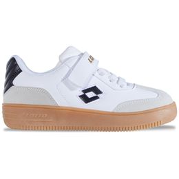 Lotto Kinder Sneaker, Gr. 27, wei&szlig;, Synthetik, mehrfarbig, Schuhe, - in kinderfu&szlig;gerechter Passform