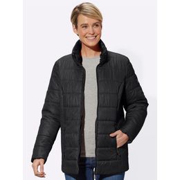 Casual Looks Damen Steppjacke, schwarz, Gr. 42, unifarben, 100% Polyester, Jacken