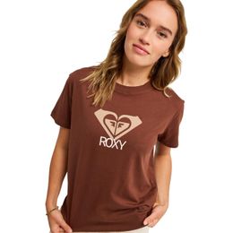 Roxy Damen T-Shirt "Ocean Road Art"chocolate lab, Gr. XXS, Obermaterial: 100% Walkfrottier;, Shirts