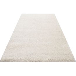 Hochflor-Teppich, B:80cm H:50mm L:150cm, beige, WECON HOME BASICS, Kunstfaser, Teppiche, "Smilla", Wohnzimmer