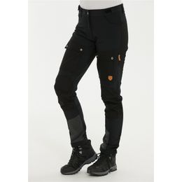 WHISTLER Damen Softshellhose "Anissy", schwarz, Gr. 38, mehrfarbig, 65% Polyester, 35% Baumwolle, Hosen, mit atmungsaktivem Material