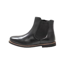 sheego Damen Stiefelette, Gr. 39, schwarz, Glattleder, Leder, Rindsleder, Schuhe