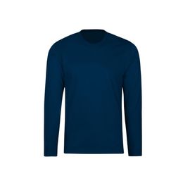 TRIGEMA Damen T-Shirt "TRIGEMA Langarmshirt aus 100% Baumwolle"night, blau, Basic, Gr. XS, Single Jersey, 100% Baumwolle, Shirts