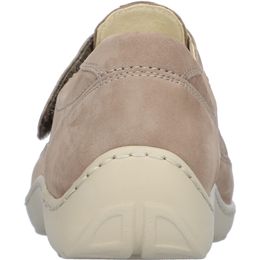 Waldl&auml;ufer WALDL&Auml;UFER Damen Klettschuh "Henni", Gr. 6,5, beige, Nubukleder, unifarben, Schuhe, Halbschuh, Bequemschuh in Komfortweite H (= sehr weit)