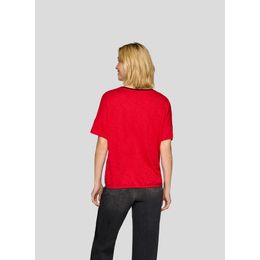 Rabe Damen T-Shirt, rot, Gr. 40, bedruckt, Web, Obermaterial: 50% Baumwolle, 50% Viskose, Shirts, mit Flower Print