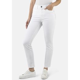 STOOKER WOMEN Damen 5-Pocket-Jeans "Milano Denim Magic Shape Fit Jeans", wei&szlig;, Gr. 40, Denim/Jeans, 81% Baumwolle, 17% Polyester, 2% Elasthan, Jeans,
