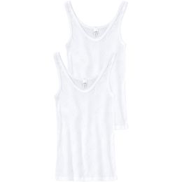 Speidel Damen Achselhemd "Nora", Gr. 46, wei&szlig;, Jaquard, Obermaterial: 100% Baumwolle, unifarben, Unterhemden, Keine st&ouml;renden Seitenn&auml;hte, Baumwolle,