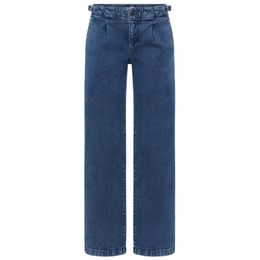 Arizona Damen Weite Jeans, blau, Gr. 36, unifarben, Denim/Jeans, Obermaterial: 98% Baumwolle, 2% Elasthan, Jeans, weite Beinweite, normale Leibh&ouml;he,