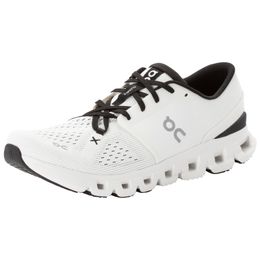 Sneaker On RUNNING "Cloud X 4", Herren, Gr. 42,5, ivory, schwarz, Textil, Schuhe Sneaker, Topseller