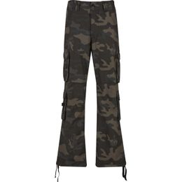 Brandit Herren Cargohose "Brandit Herren Vintage Cargo Pants"schwarzcamo, Gr. S, 100% Baumwolle, Hosen