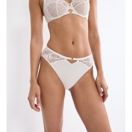 Triumph Damen Slip "Wild Gardenia Florale", Gr. 40, wei&szlig;, Microtouch, Obermaterial: 77% Lyocell, 23% Elasthan, Unterhosen, weiche Spitze, elegant