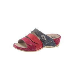 MUBB Damen Pantolette, Gr. 37, rot, Veloursleder, Schuhe