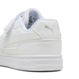 Puma M&auml;dchen Sneaker "Caven III Sneakers Kinder", Gr. 28,5wei&szlig; silber metallic, Obermaterial: Synthetik, Textil. Futter: Textil. Innensohle: Textil,