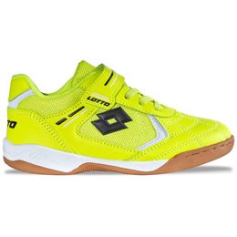Lotto M&auml;dchen Hallenschuh, Gr. 27, gelb, Kunstfaser, Synthetik, Schuhe, - mit nichtf&auml;rbender Sohle