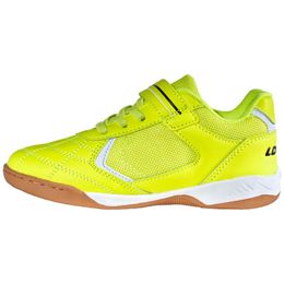 Lotto M&auml;dchen Hallenschuh, Gr. 34, gelb, Kunstfaser, Synthetik, Schuhe, - mit nichtf&auml;rbender Sohle
